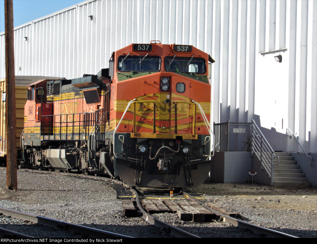 BNSF 537 Awaiting The Clear Out of Sparks
